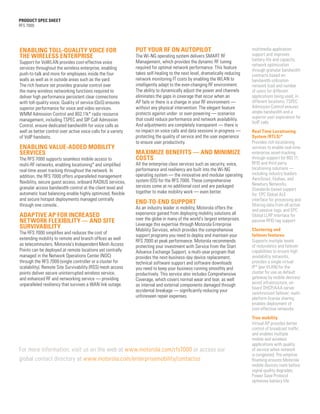 Rfs7000 spec sheet | PDF | Computer Networking | Computing