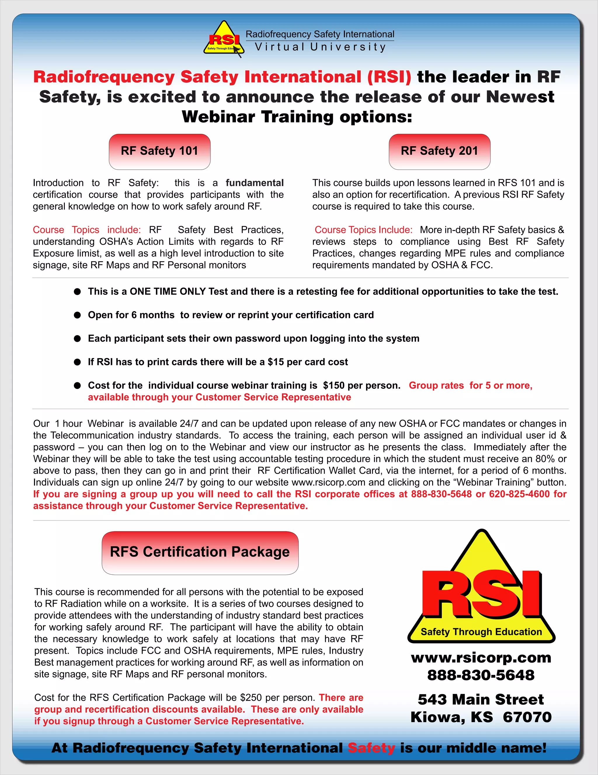 Rf Safety 101 201 Flyer 004 | PDF