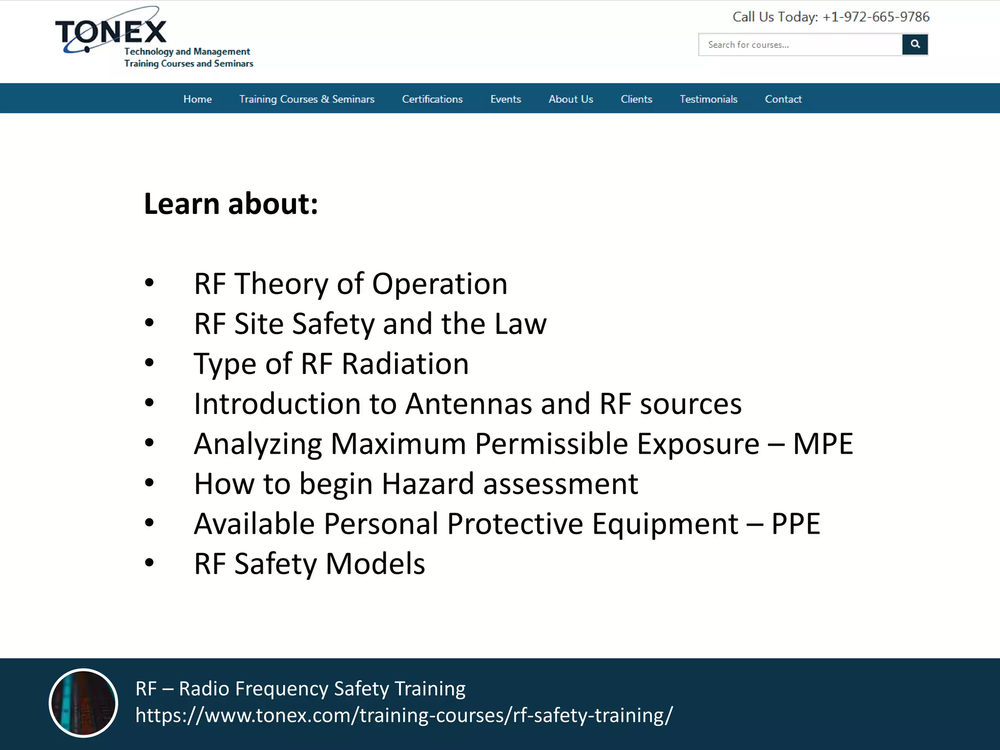 RF Safety, RF Safety Awareness Training, Radio Frequency Course | PPTX