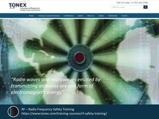 RF Safety, RF Safety Awareness Training, Radio Frequency Course | PPTX