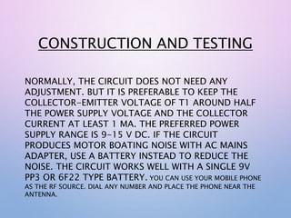 Rf signal detector.pptx 31005 & 31003 | PPTX