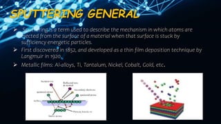 RF SPUTTERING.pptx engineering physics.. | PPTX