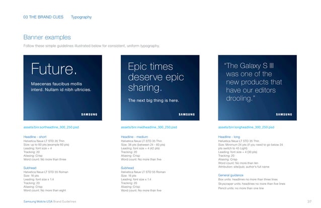 Samsung Mobile Brand Guideline | PDF | Advertising Industry | Industries