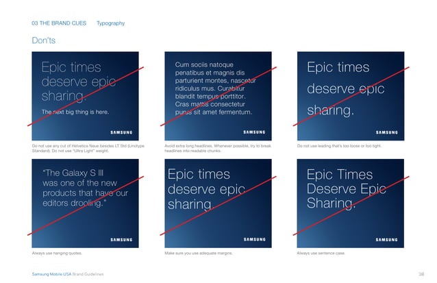 Samsung Mobile Brand Guideline | PDF | Advertising Industry | Industries