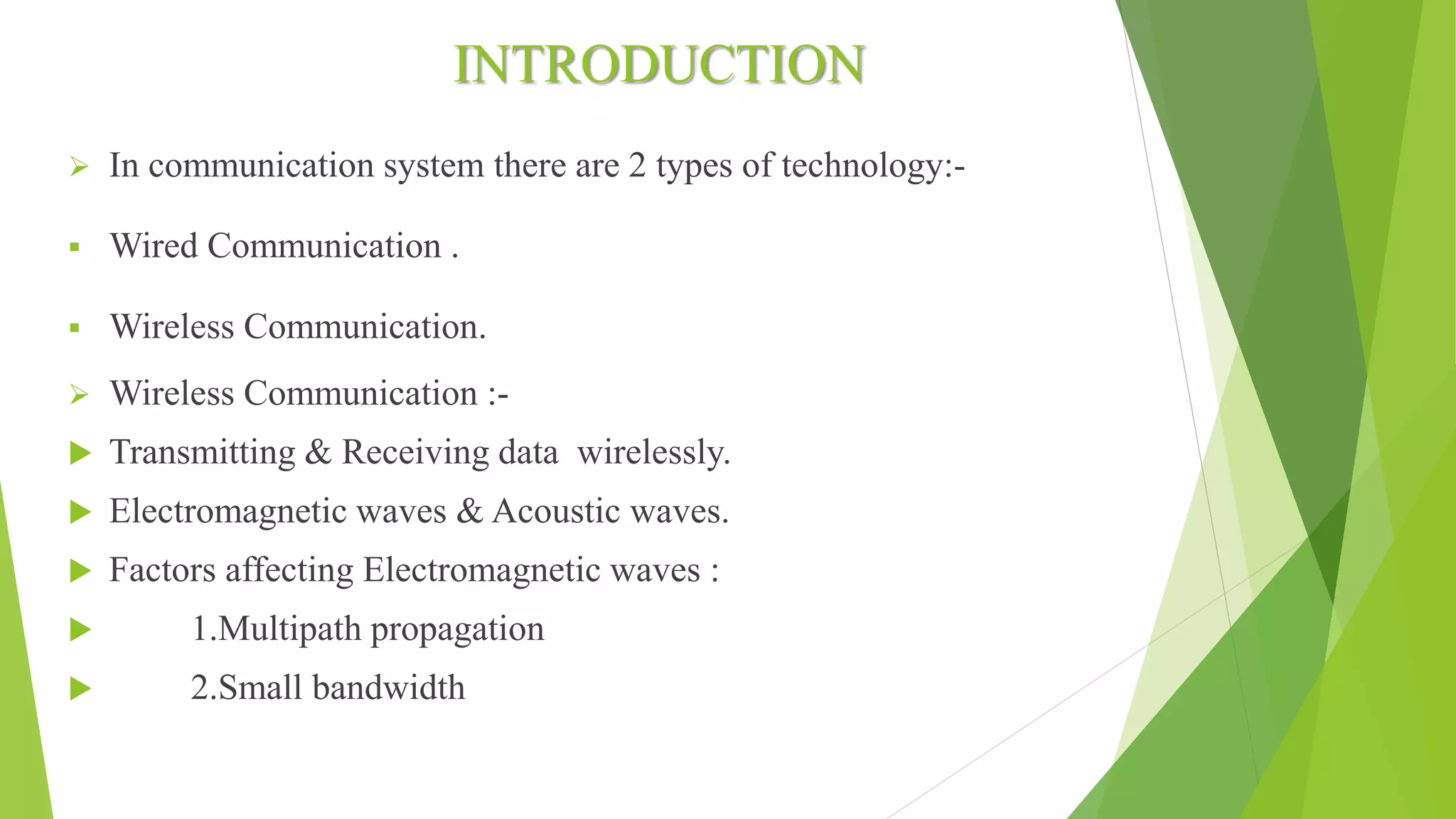 RF Based Wireless Under Water Communication | PPTX | Computer Networking | Computing