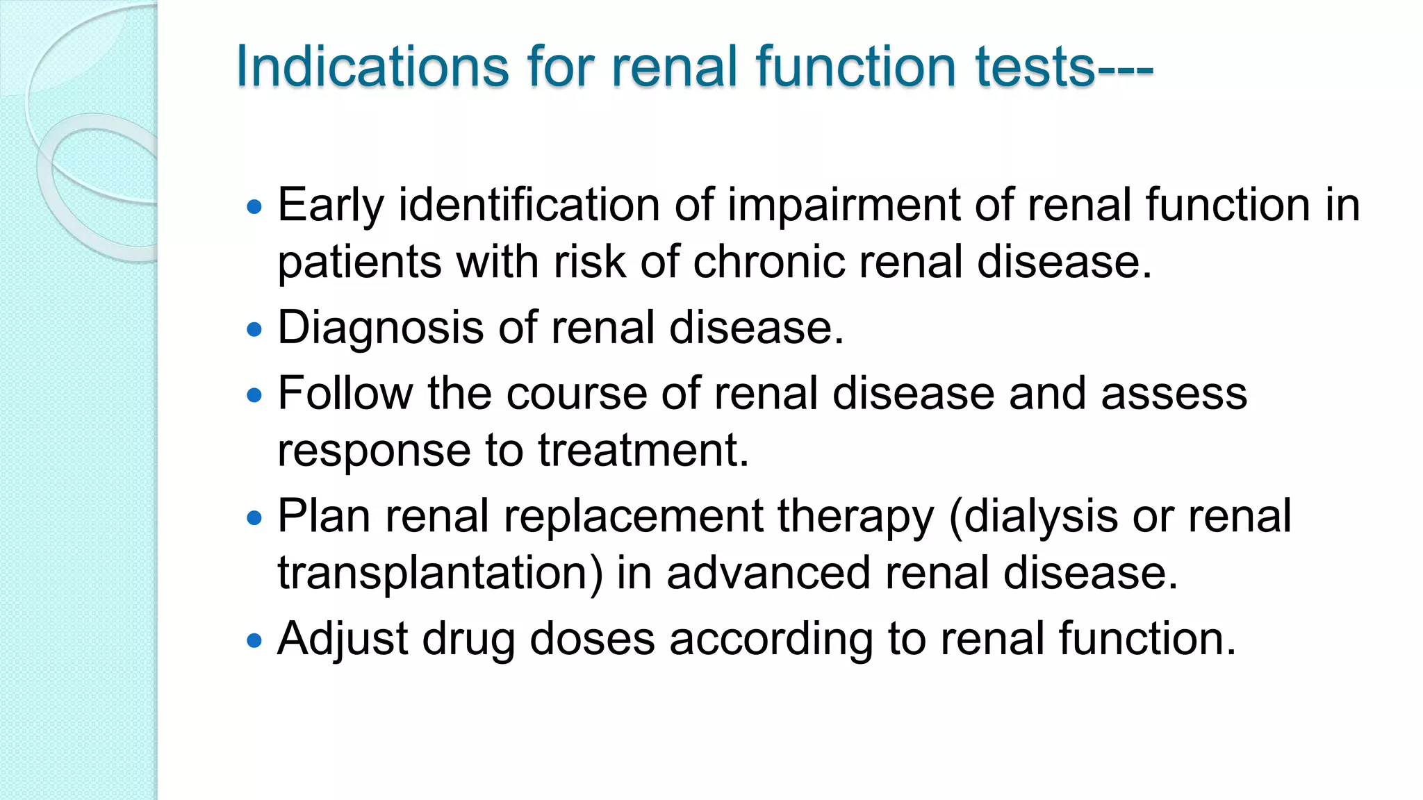 renal Function Test | PPTX