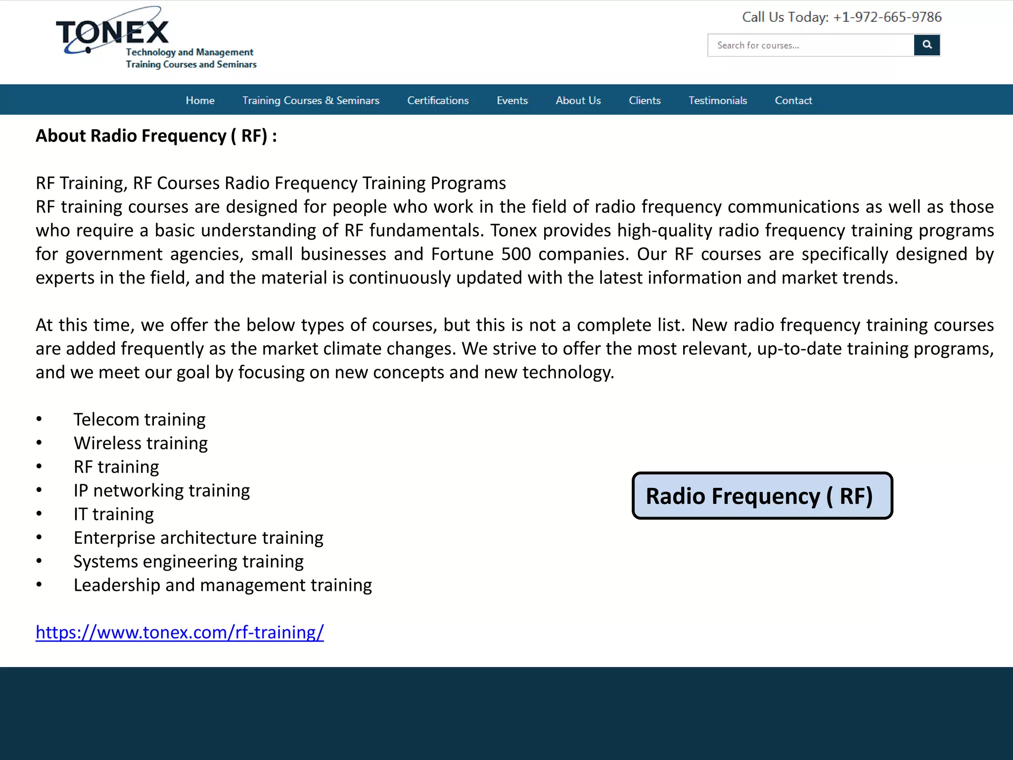 RF (Radio Frequency) Theory Technical Training | PPTX