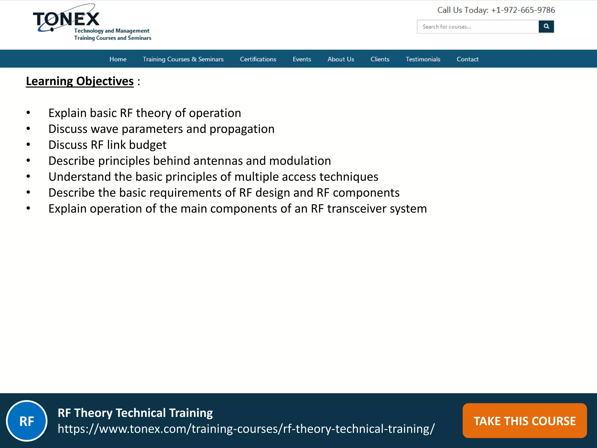 RF (Radio Frequency) Theory Technical Training | PPTX