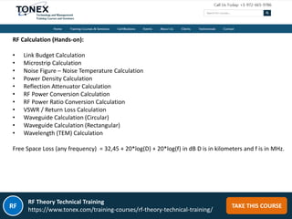 RF (Radio Frequency) Theory Technical Training | PPTX