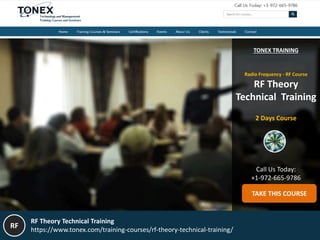 RF (Radio Frequency) Theory Technical Training | PPTX