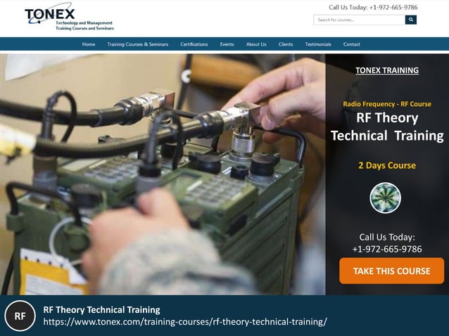 RF (Radio Frequency) Theory Technical Training | PPTX