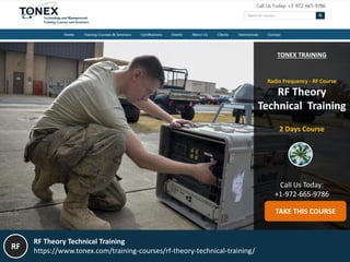 RF (Radio Frequency) Theory Technical Training | PPT