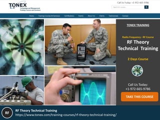 RF (Radio Frequency) Theory Technical Training | PPT