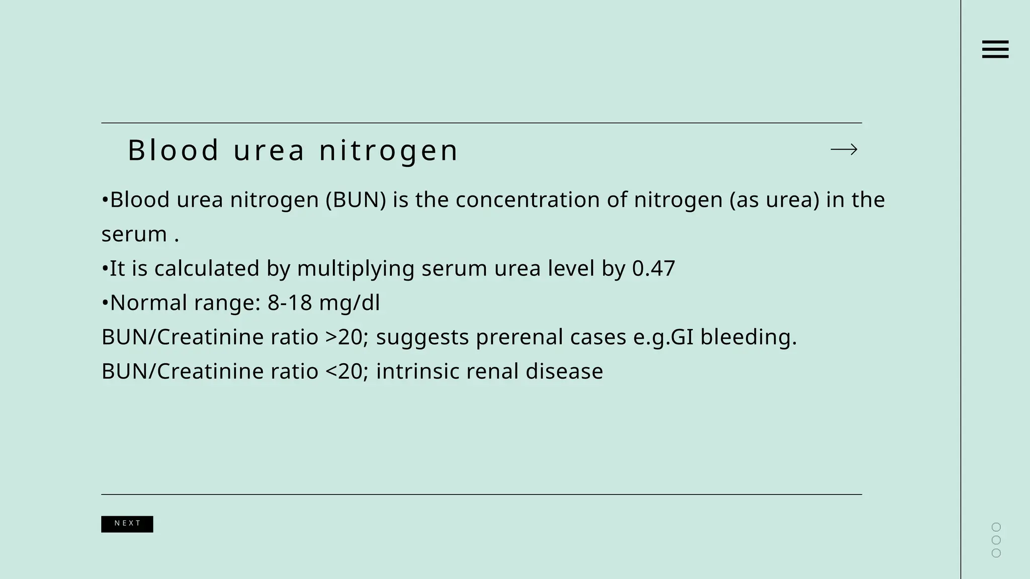 Laboratory interpretation of renal function test, liver function test ...