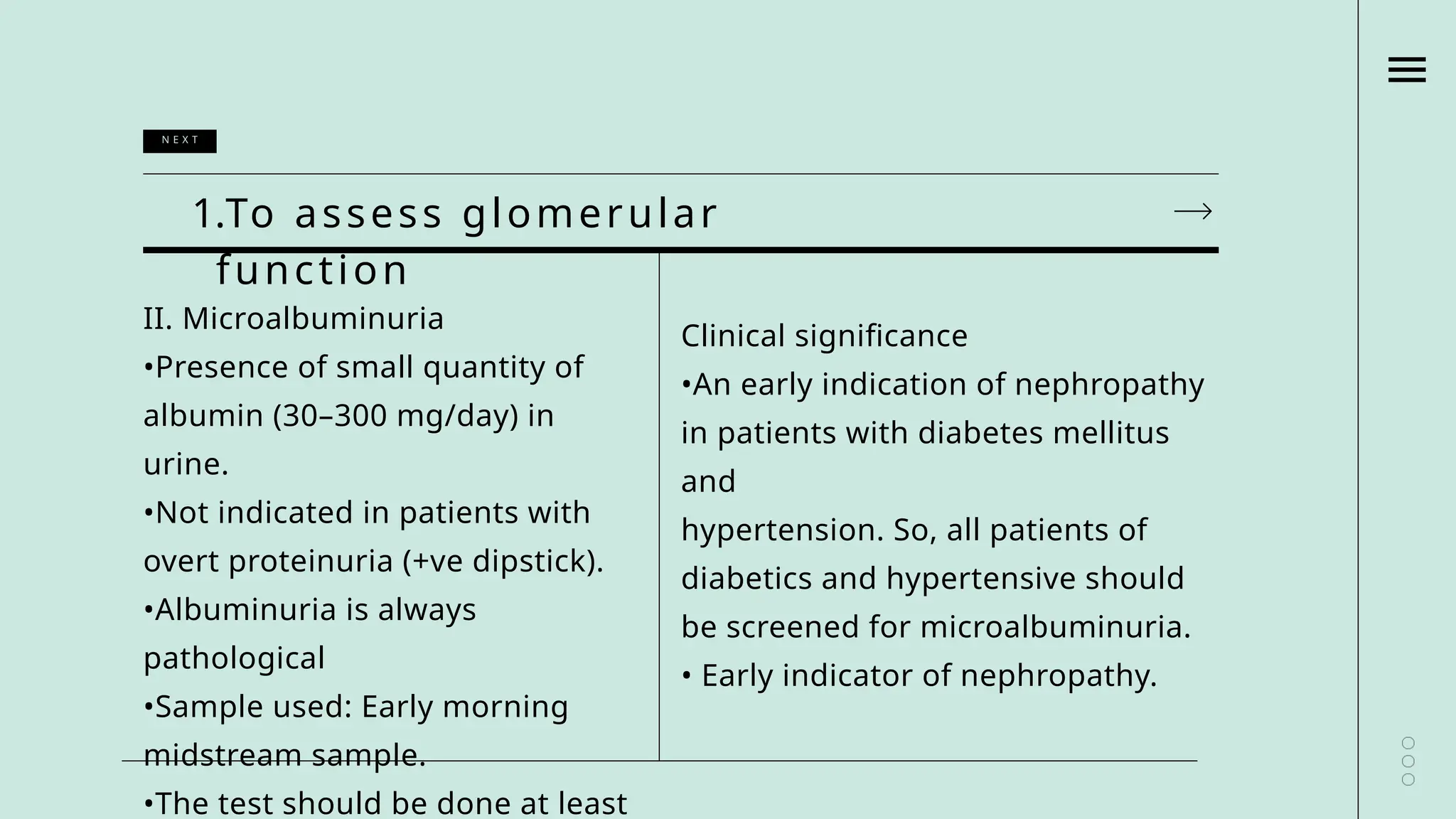 Laboratory interpretation of renal function test, liver function test ...