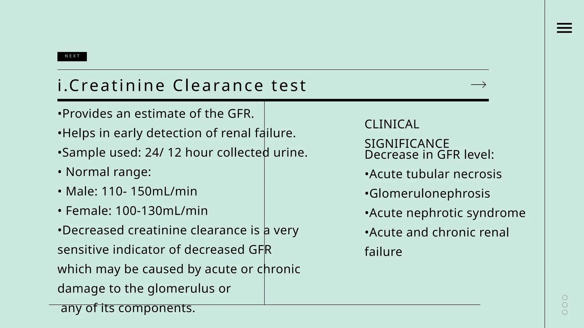 Laboratory interpretation of renal function test, liver function test ...