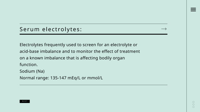 Laboratory interpretation of renal function test, liver function test ...