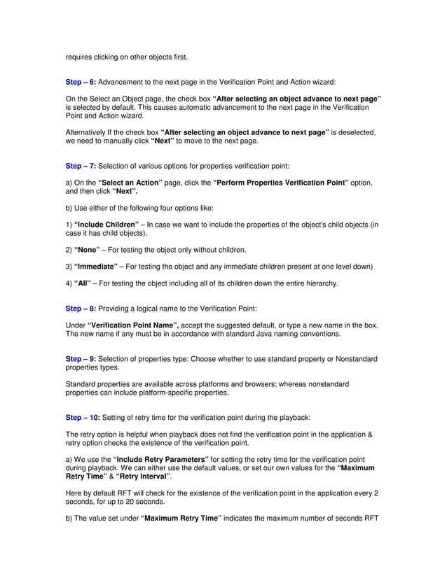 Rft Tutorial 9 How To Create A Properties Verification Point In Rft For Testing The Properties 