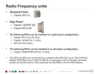 RFU - Unidade de radio frequência radio enlace | PPT