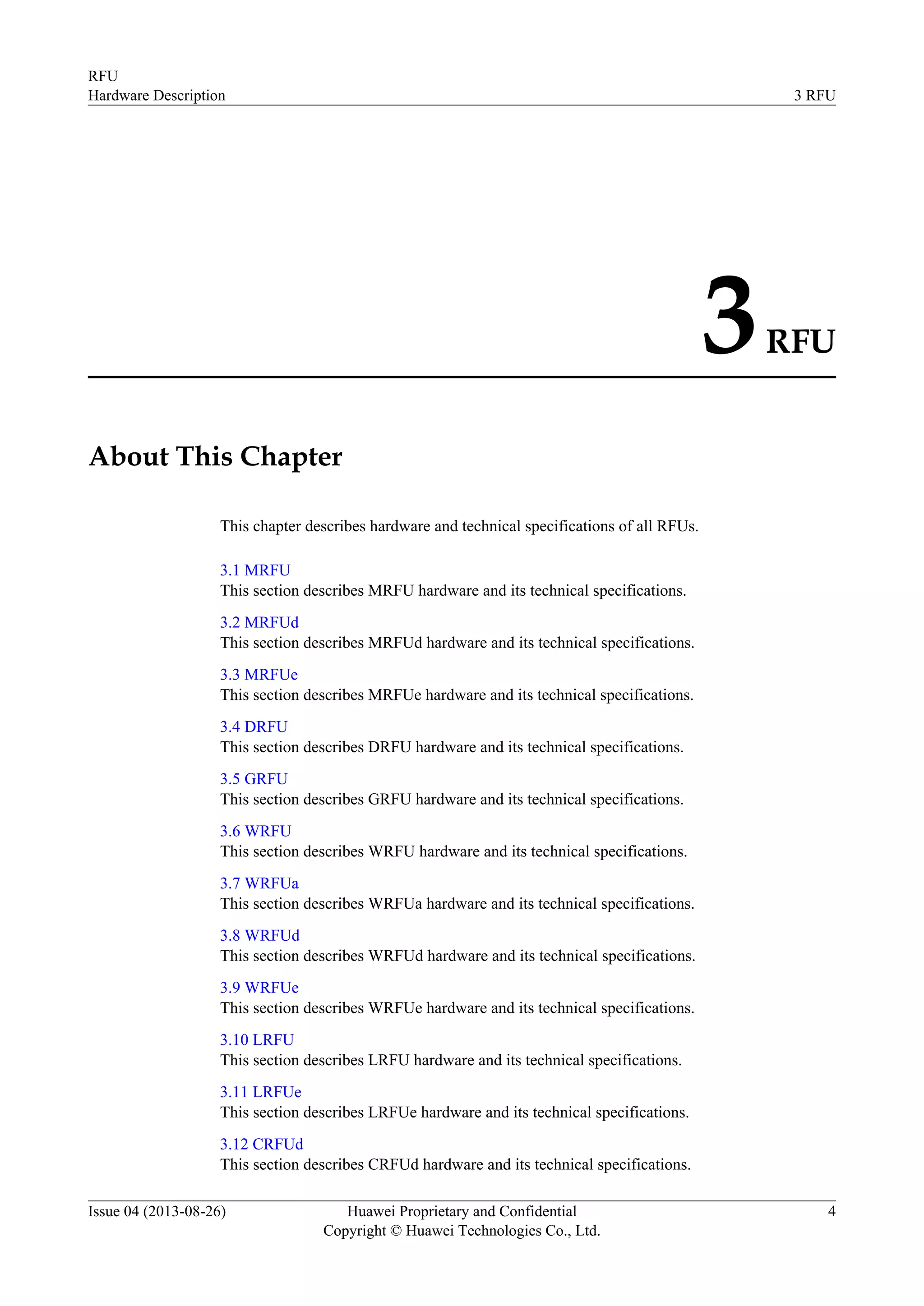 Rfu hardware description(v100 r008c00 04)(pdf)-en | PDF
