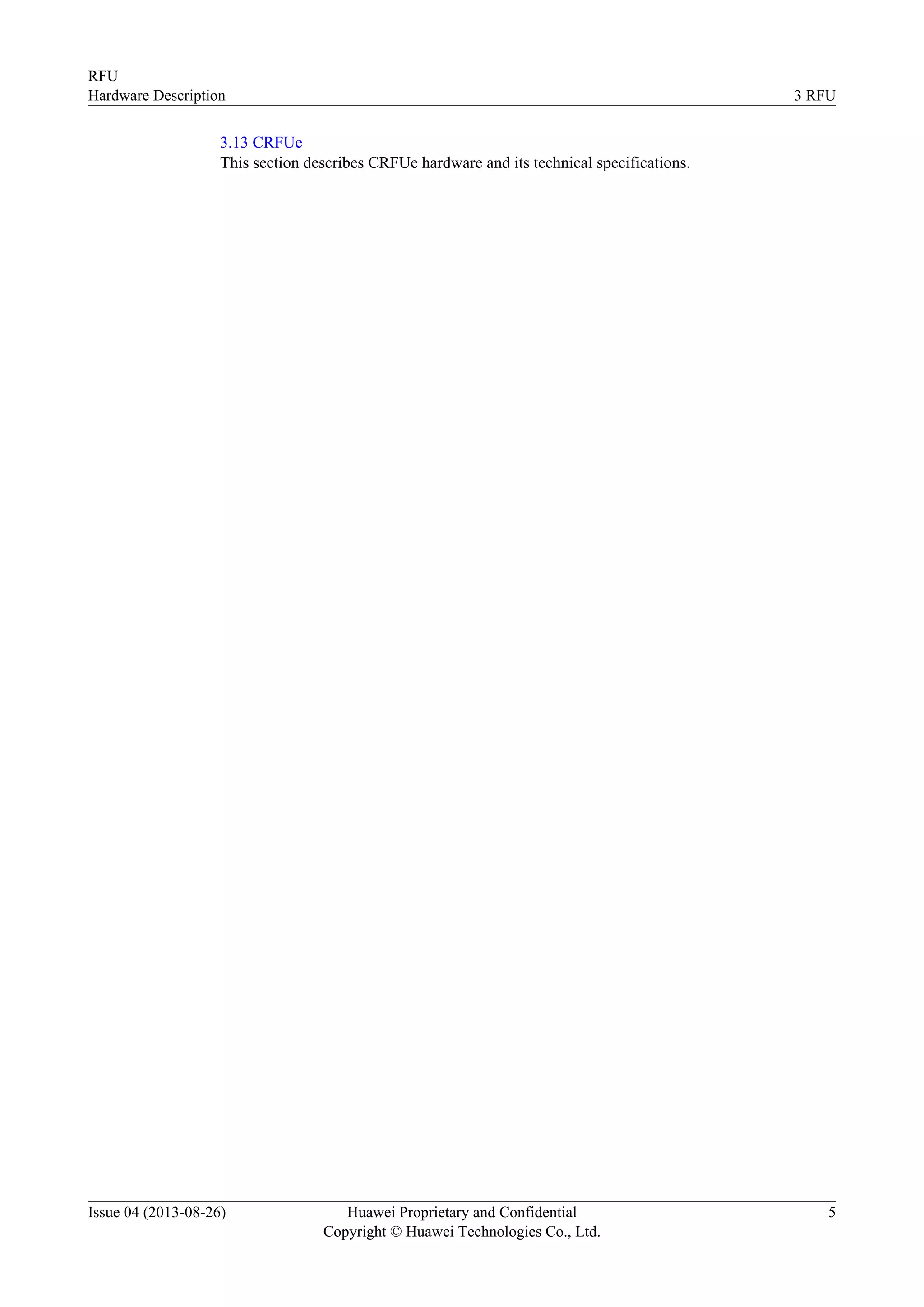 Rfu hardware description(v100 r008c00 04)(pdf)-en | PDF