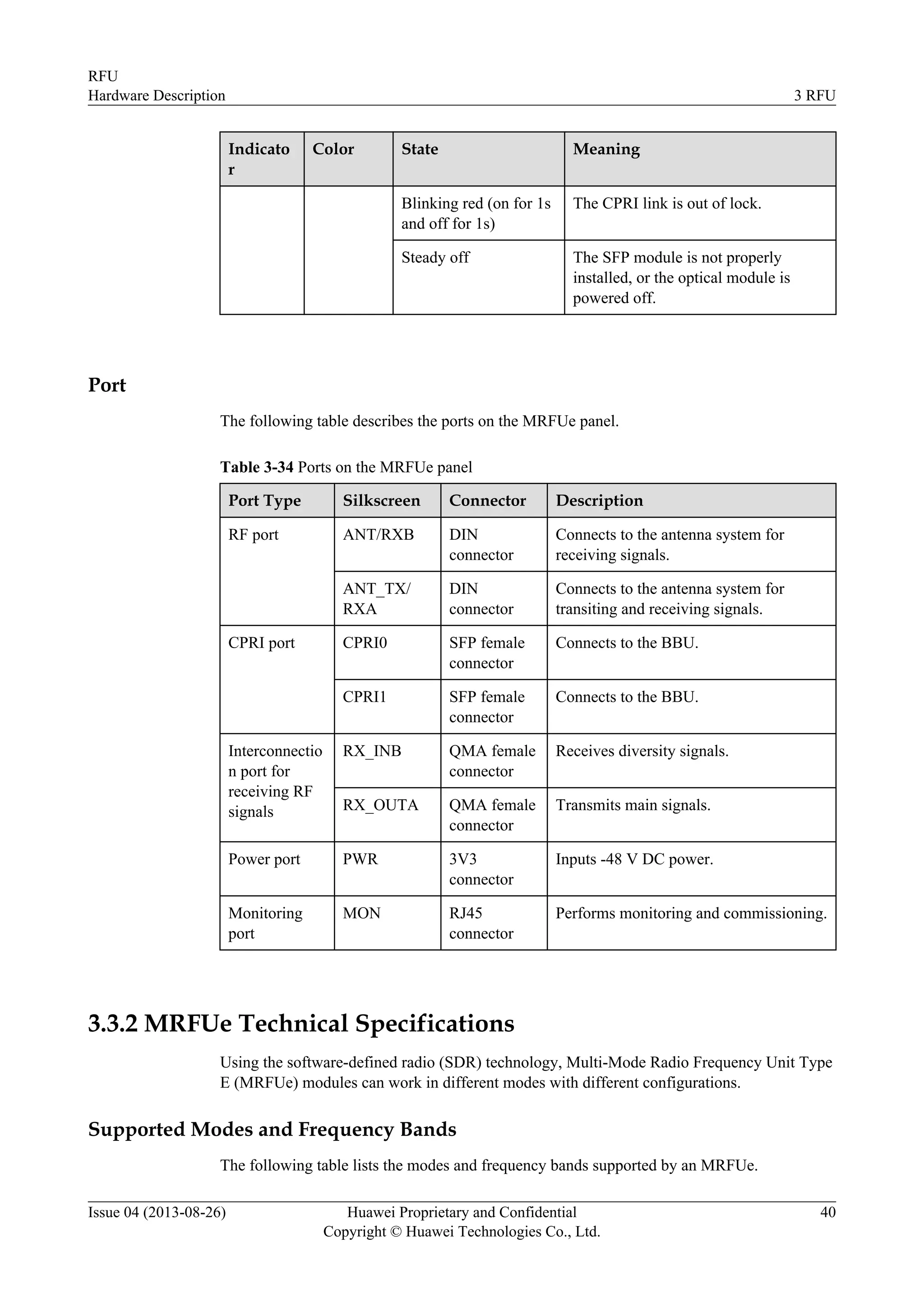 Rfu hardware description(v100 r008c00 04)(pdf)-en | PDF
