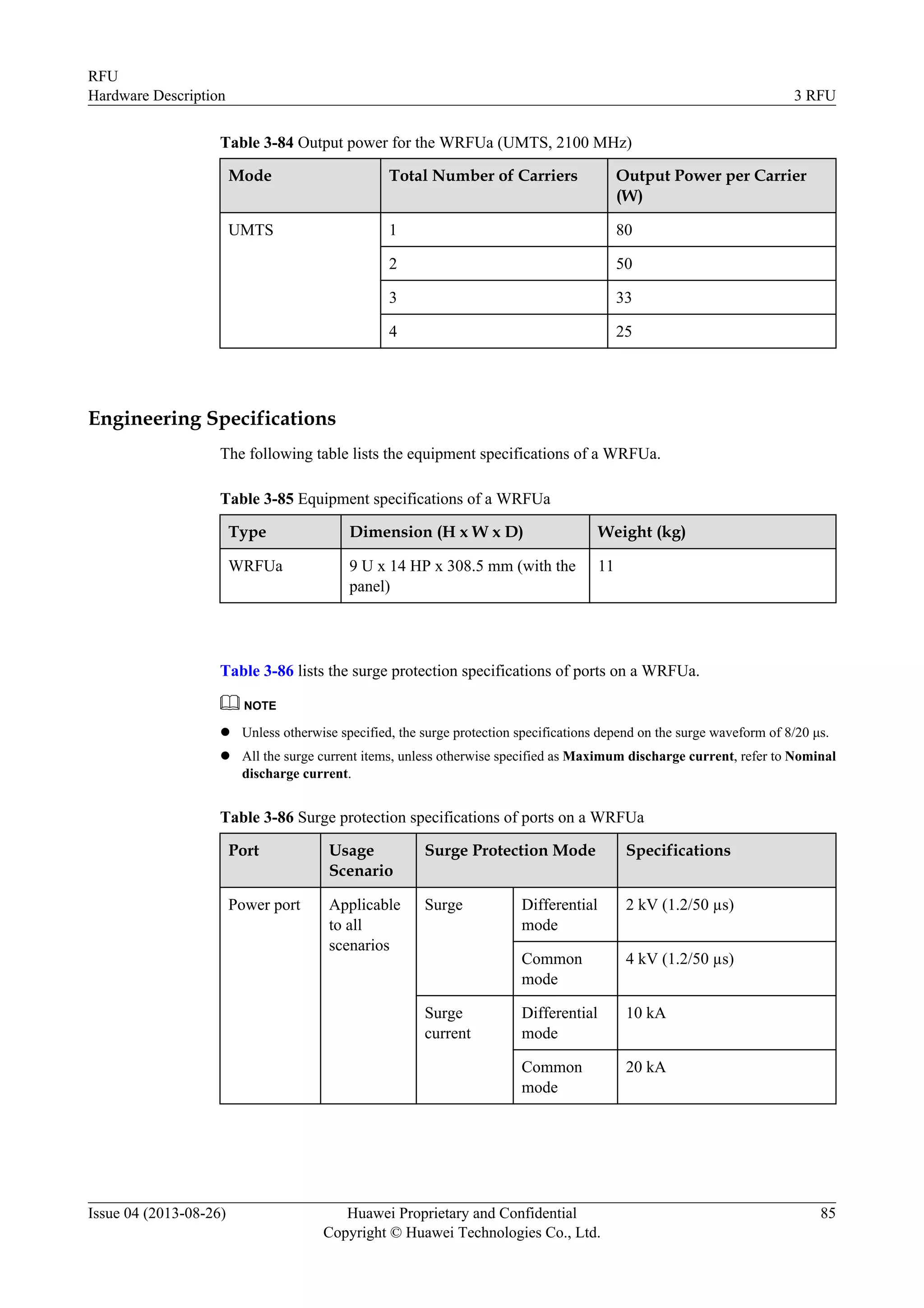 Rfu hardware description(v100 r008c00 04)(pdf)-en | PDF