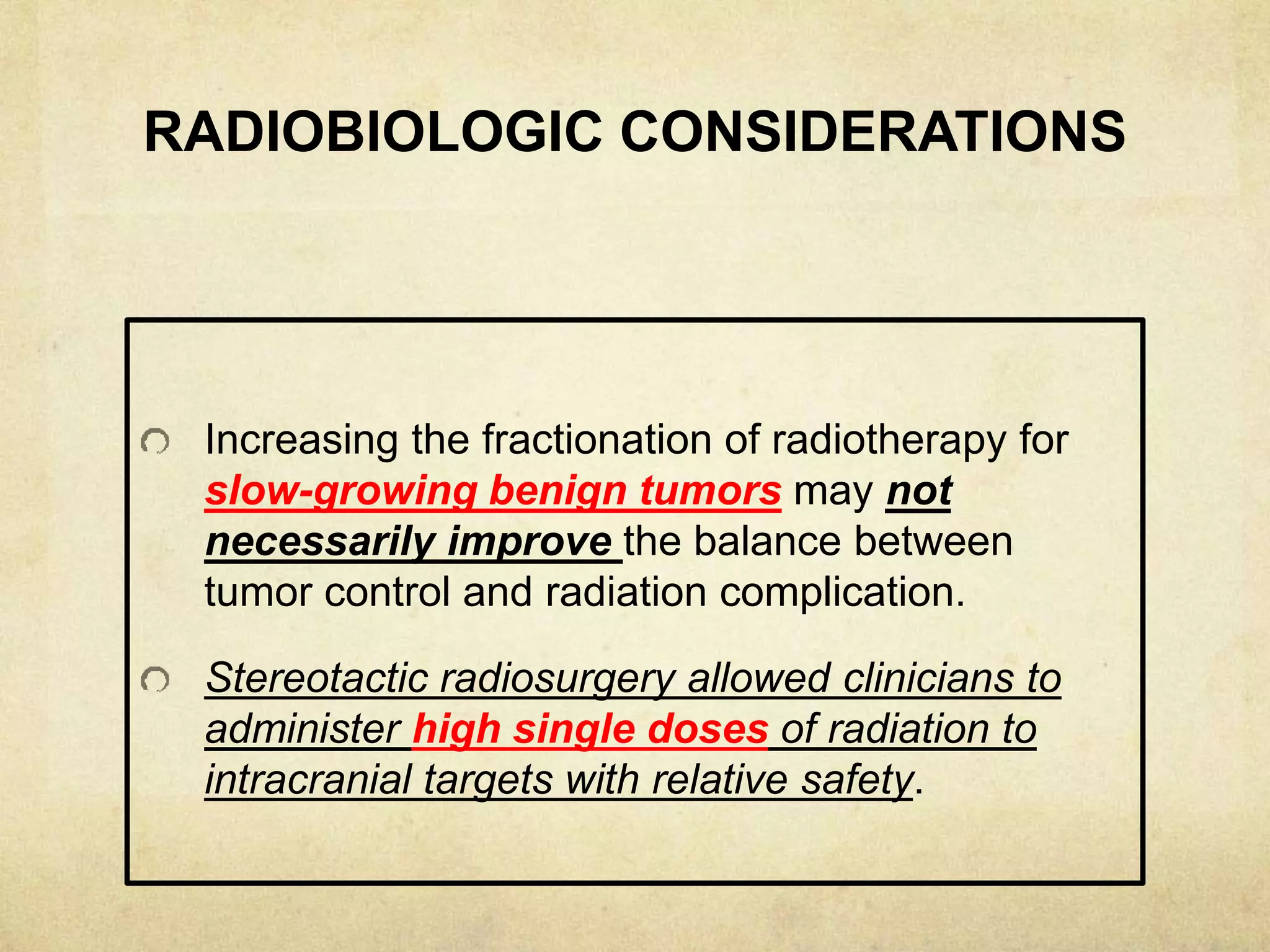 Stereotactic radiosurgery and radiotherapy | PPTX