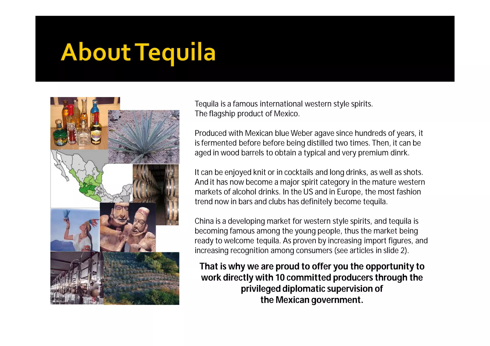 RFW : Presentation Tequila ENG | PDF | Alcoholic Beverages | Food & Drink