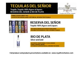 RFW : Presentation Tequila ENG | PDF | Alcoholic Beverages | Food & Drink