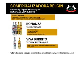 RFW : Presentation Tequila ENG | PDF | Alcoholic Beverages | Food & Drink