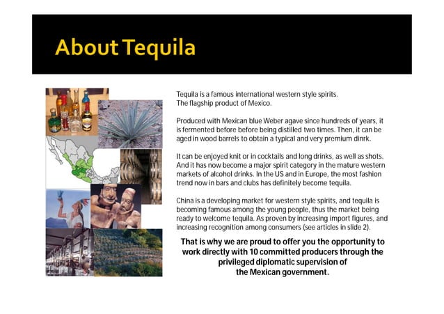 RFW : Presentation Tequila ENG | PDF | Alcoholic Beverages | Food & Drink