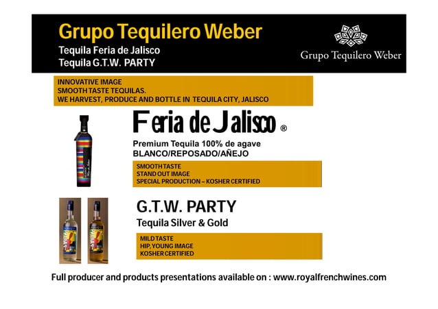 RFW : Presentation Tequila ENG | PDF | Alcoholic Beverages | Food & Drink