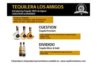 RFW : Presentation Tequila ENG | PDF | Alcoholic Beverages | Food & Drink