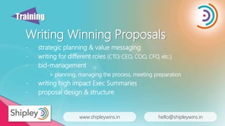 Transformation Program for Winning Business - by Shipley | PPT