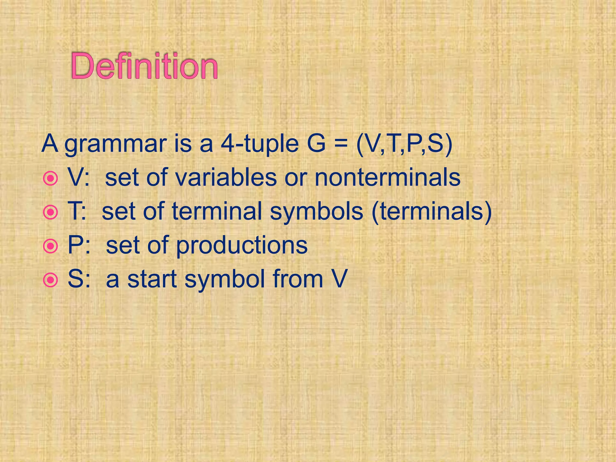 Regular Grammar | PPT | Programming Languages | Computing