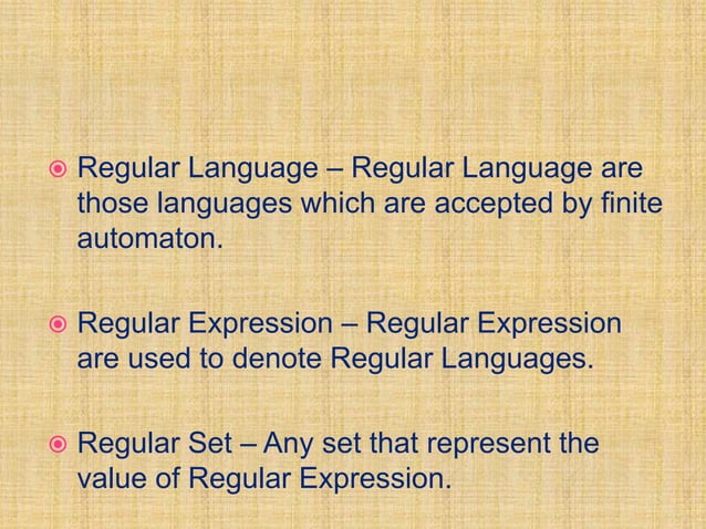 Regular Grammar | PPT | Programming Languages | Computing