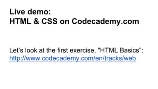 Rails Girls - Introduction to HTML & CSS | PDF