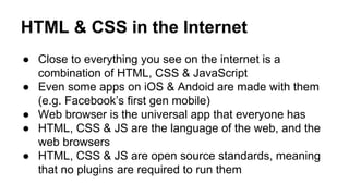 Rails Girls - Introduction to HTML & CSS | PDF