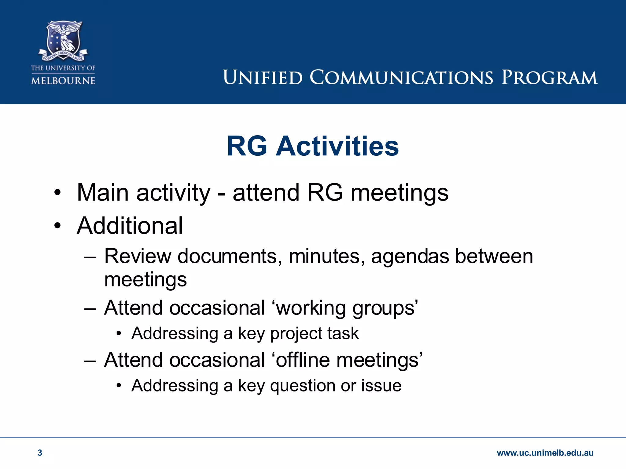 Rg Roles Responsibilties | PPT