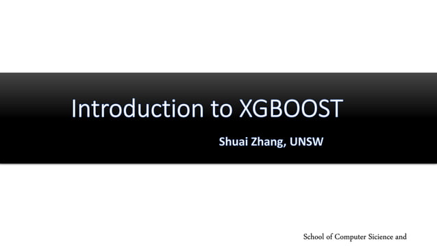 Introduction to XGboost | PPTX