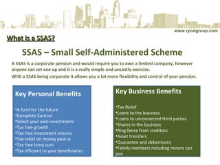 SSAS - Small Self-Administered Scheme. | PPT