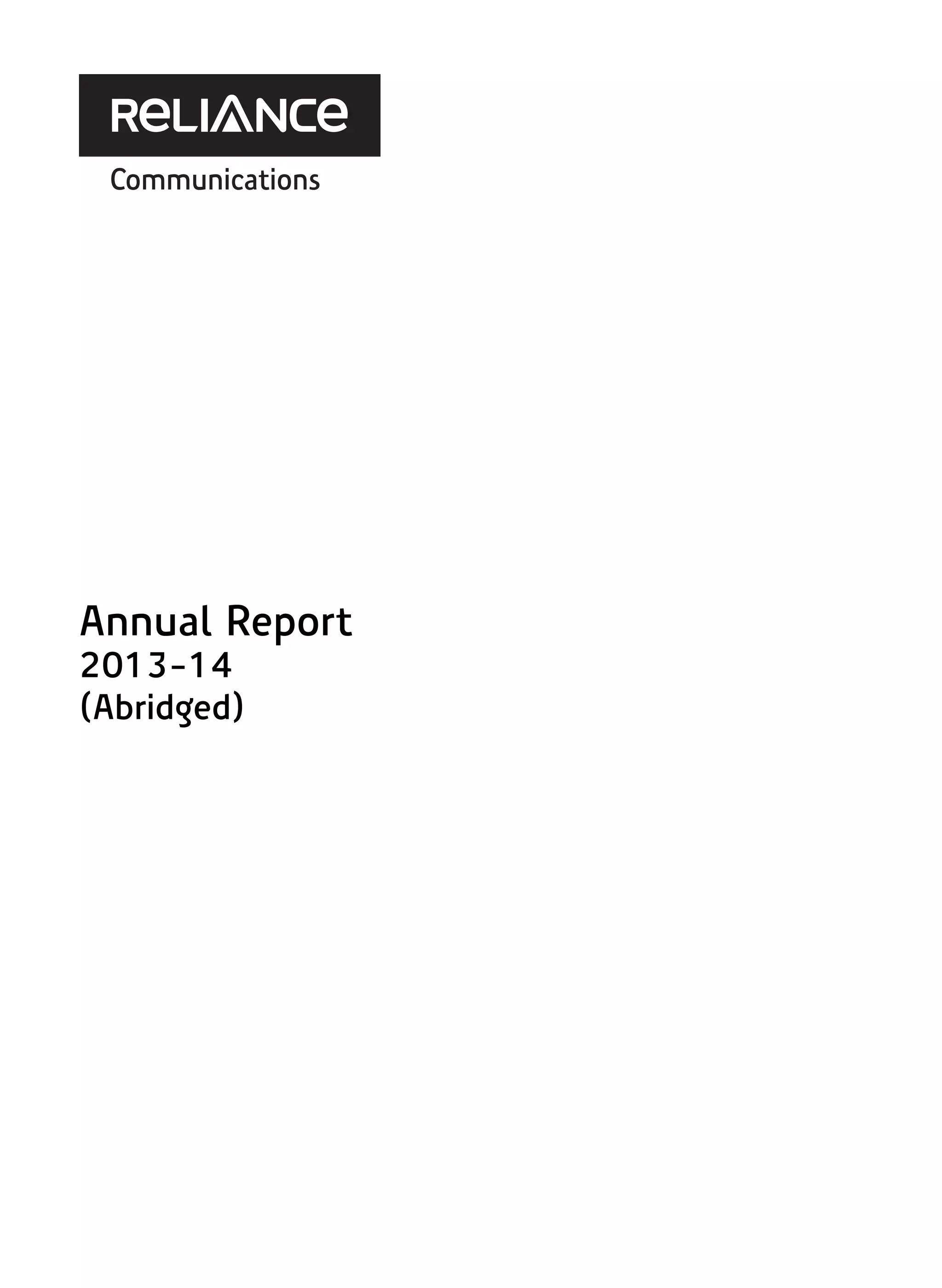 Abridged annual-report-2013-14%202 | PDF