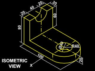 orthographic projections of engg. graphics | PPSX