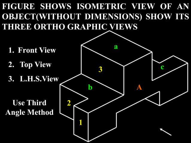 orthographic projections of engg. graphics | PPT