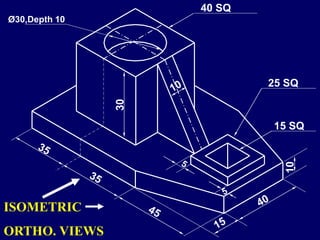 orthographic projections of engg. graphics | PPSX