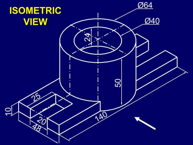 orthographic projections of engg. graphics | PPT
