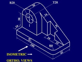 orthographic projections of engg. graphics | PPSX