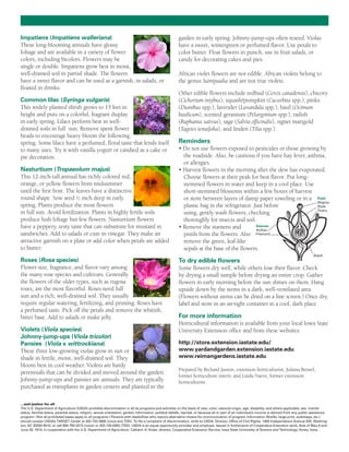 Edible Flowers: A Guide | PDF