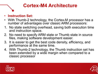 02 : ARM Cortex M4 Specs || IEEE SSCS AlexSC | PDF